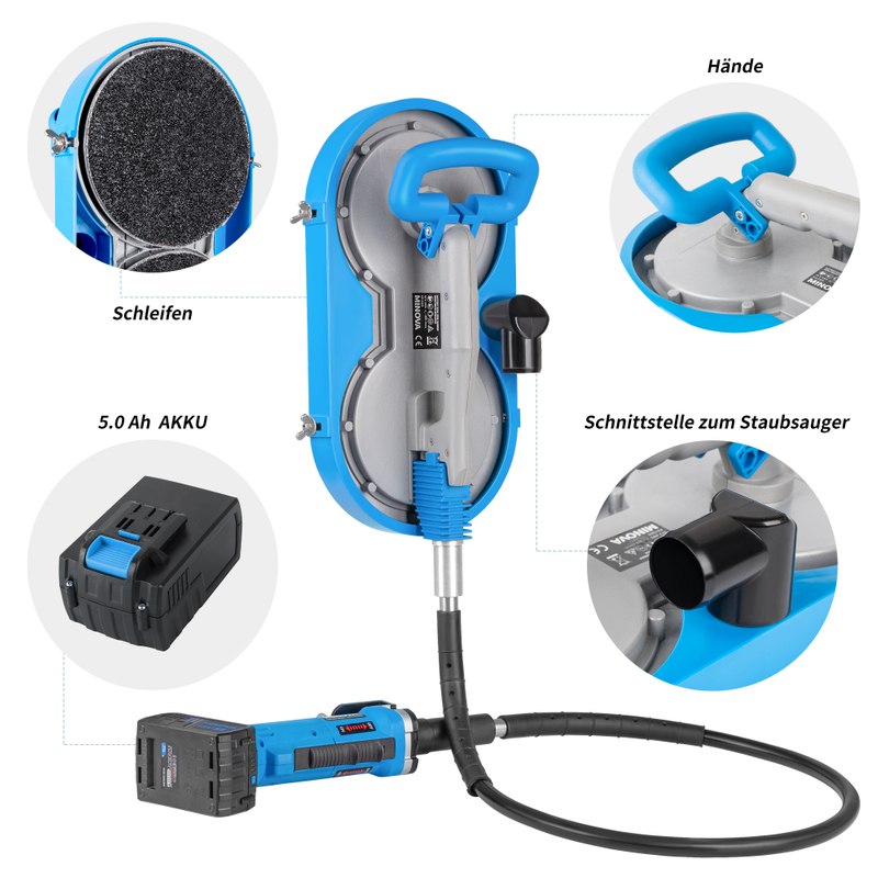 Cordless Dual Disc Sander Brushless Motor Design - Buy Dual Disc Sander ...